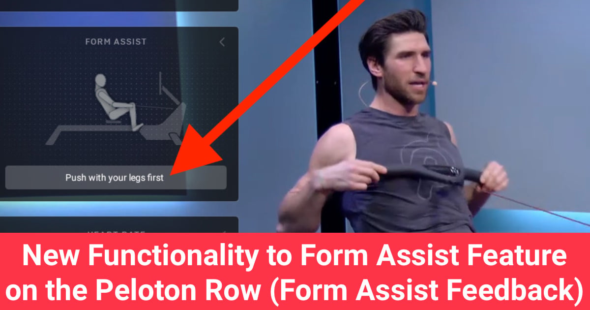 New Functionality to Form Assist Feature on the Peloton Row (Form ...