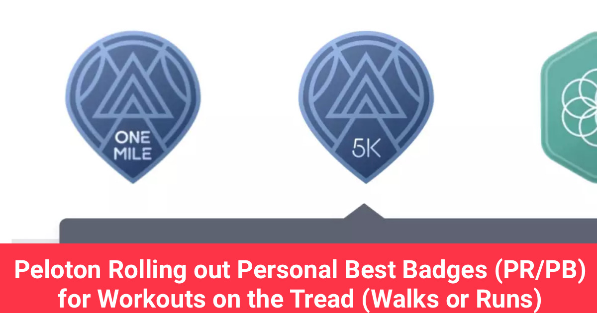 Peloton Rolling out Personal Best Badges (PR/PB) for Workouts on the ...
