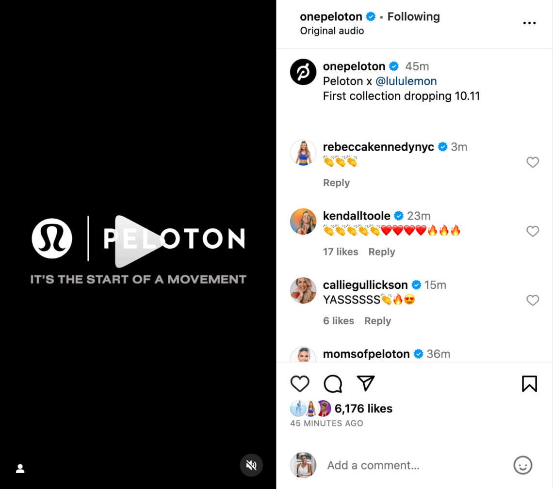 Peloton & lululemon Announce 5 Year Global Strategic Partnership ...