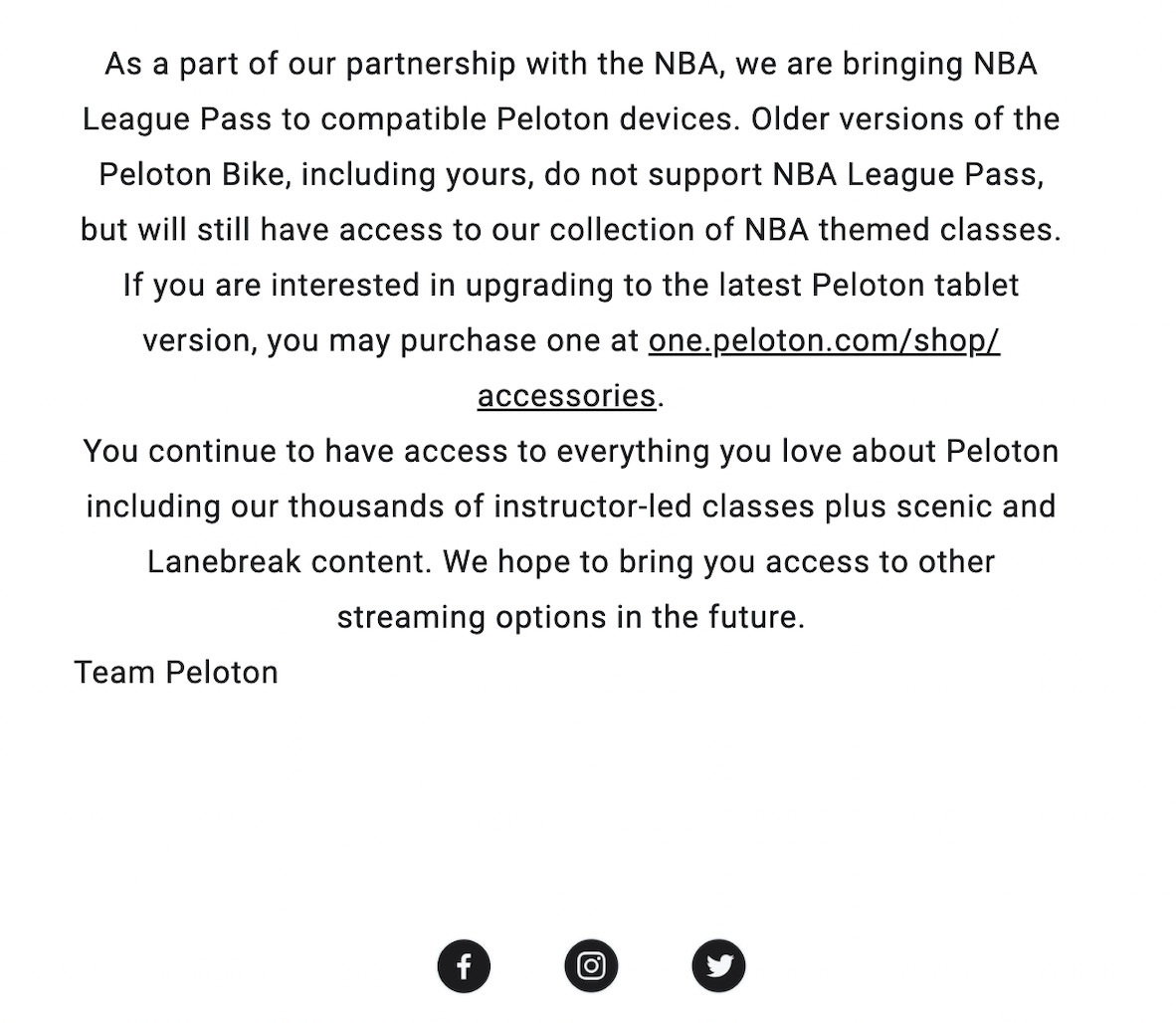 NBA League Pass Streaming Will Not Be Available on some older Peloton ...