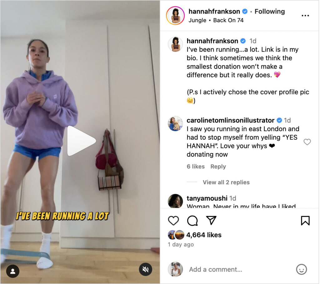 Peloton Instructor Hannah Frankson is Running the 2024 London Marathon ...