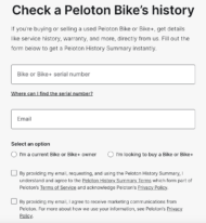 New "Peloton History Summary" Tool that Provides Information About Used ...