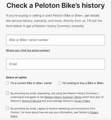 New "Peloton History Summary" Tool that Provides Information About Used ...