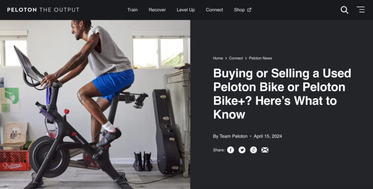 New "Peloton History Summary" Tool that Provides Information About Used ...