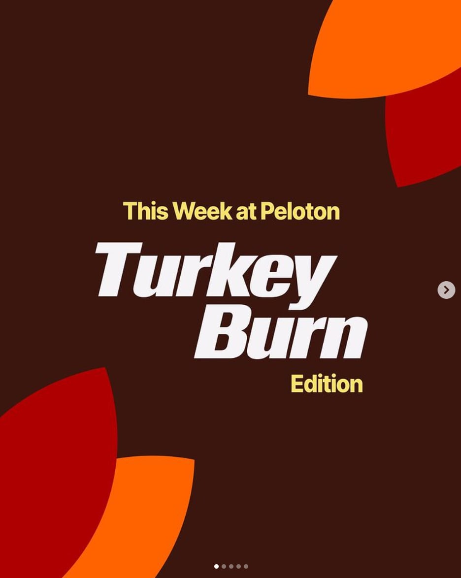 This Week at Peloton – Turkey Burn / Thanksgiving Classes Edition (11/ ...