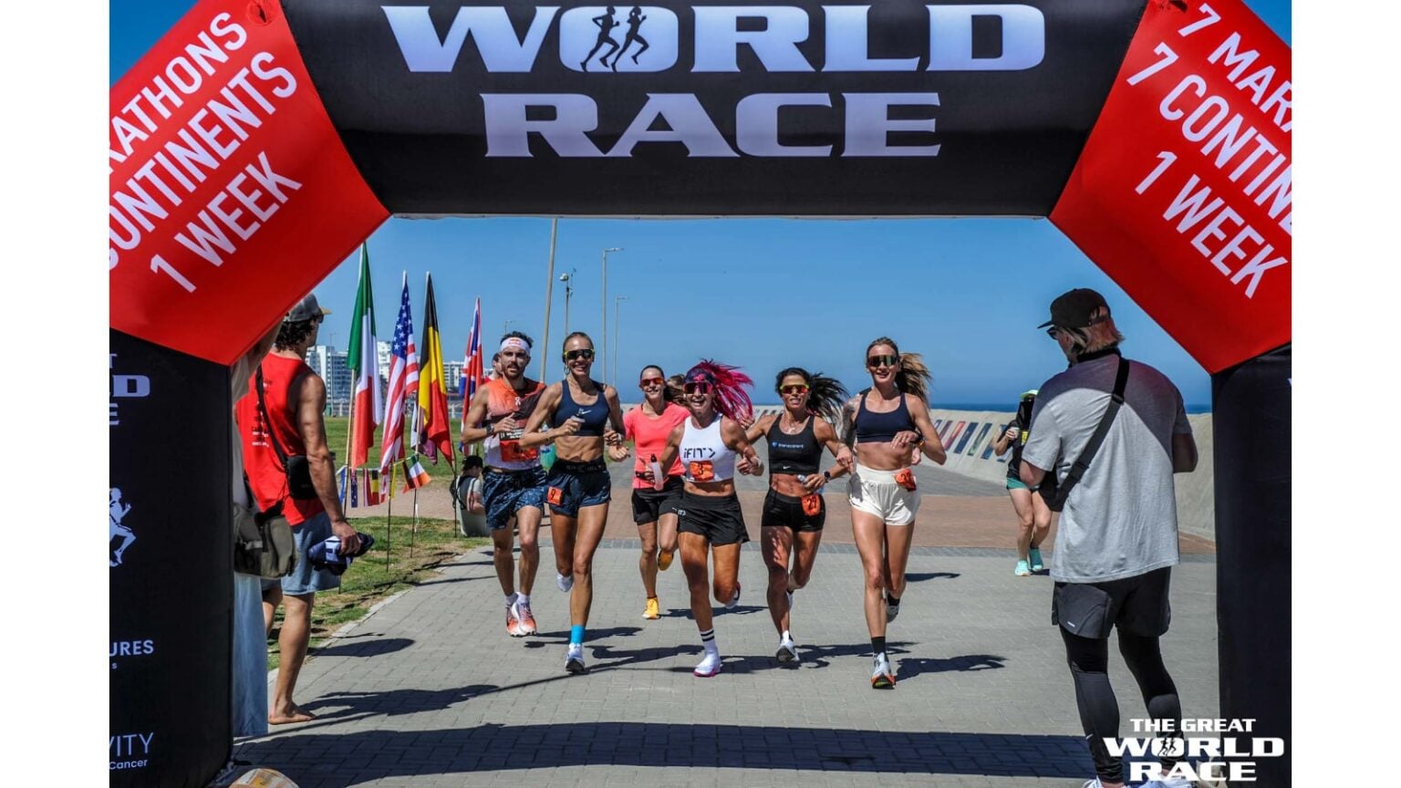 Becs Gentry wins second place in The Great World Race 2024 (7 marathons ...