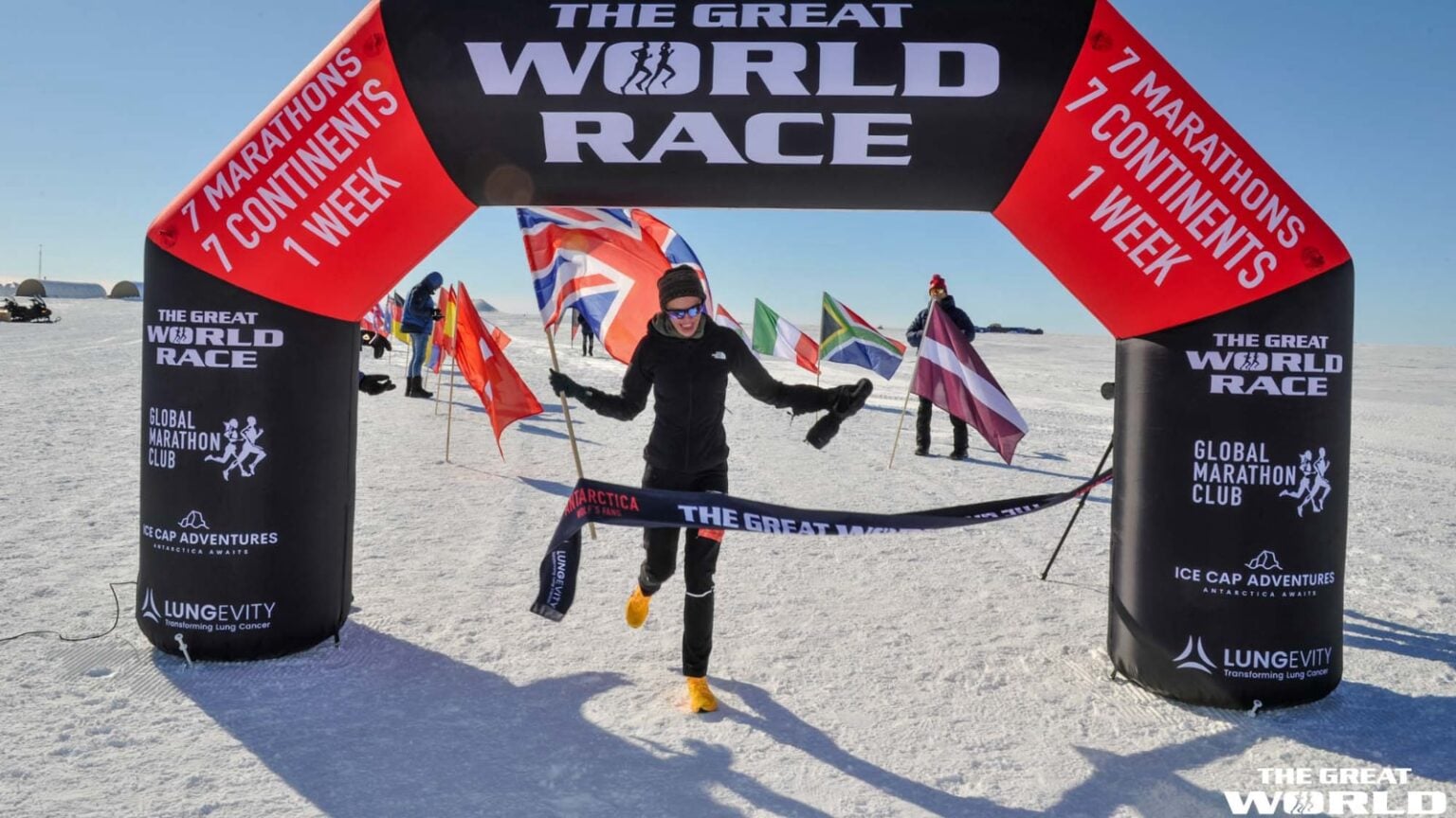 Becs Gentry wins second place in The Great World Race 2024 (7 marathons ...