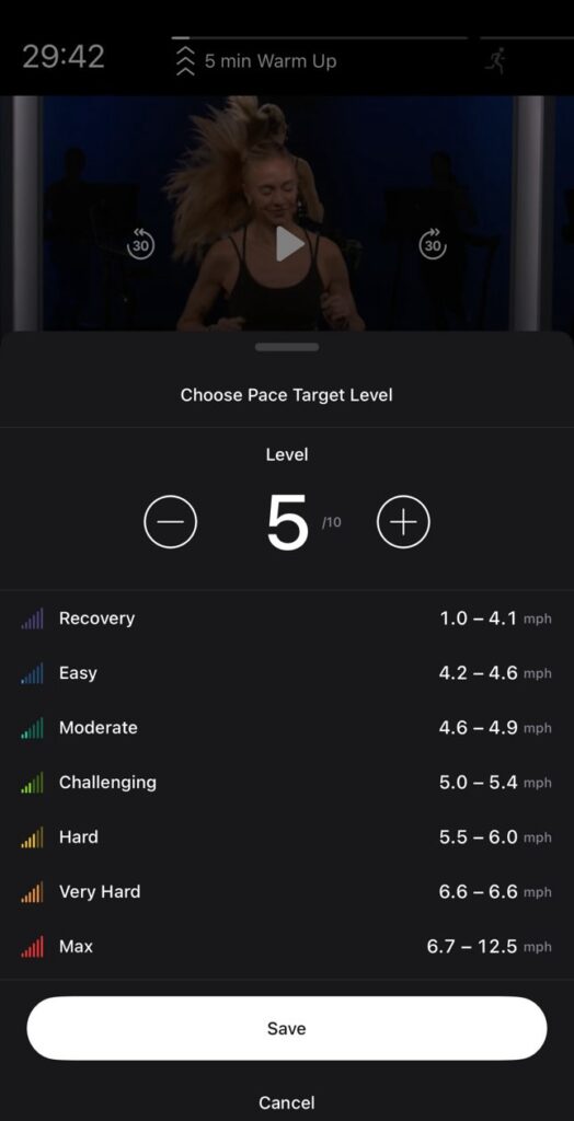 Pace target features for running classes being added to Peloton app ...