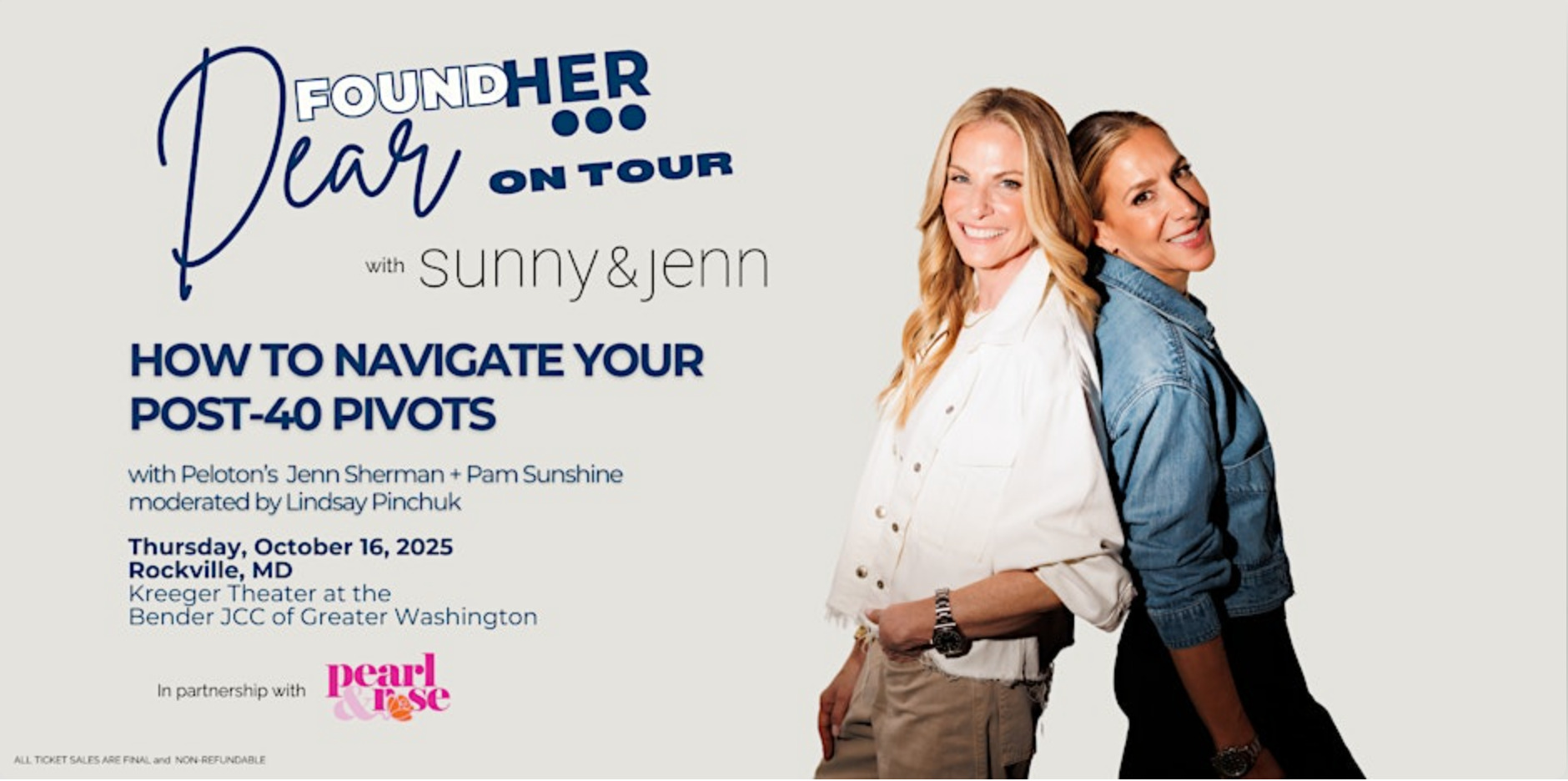New Jenn Sherman & Pam Sunshine Event with Dear FoundHer (Sunny & Jenn ...