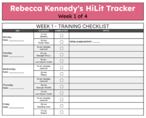 Rebecca Kennedy’s High Intensity, Low Impact (HiLit) Program: Class ...