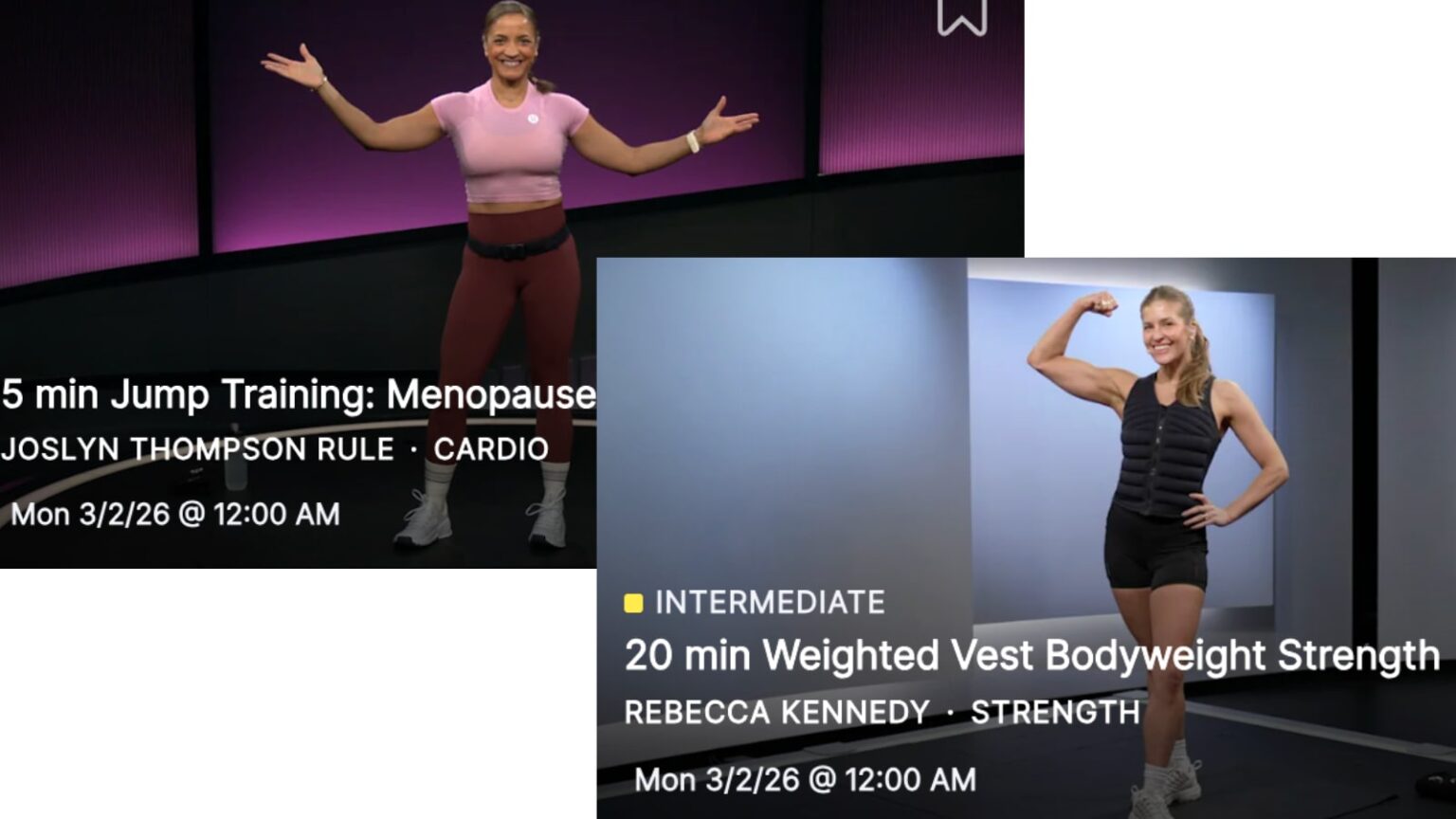 New Peloton "Jump Training" Classes, Plus New Weighted Vest Class Types ...